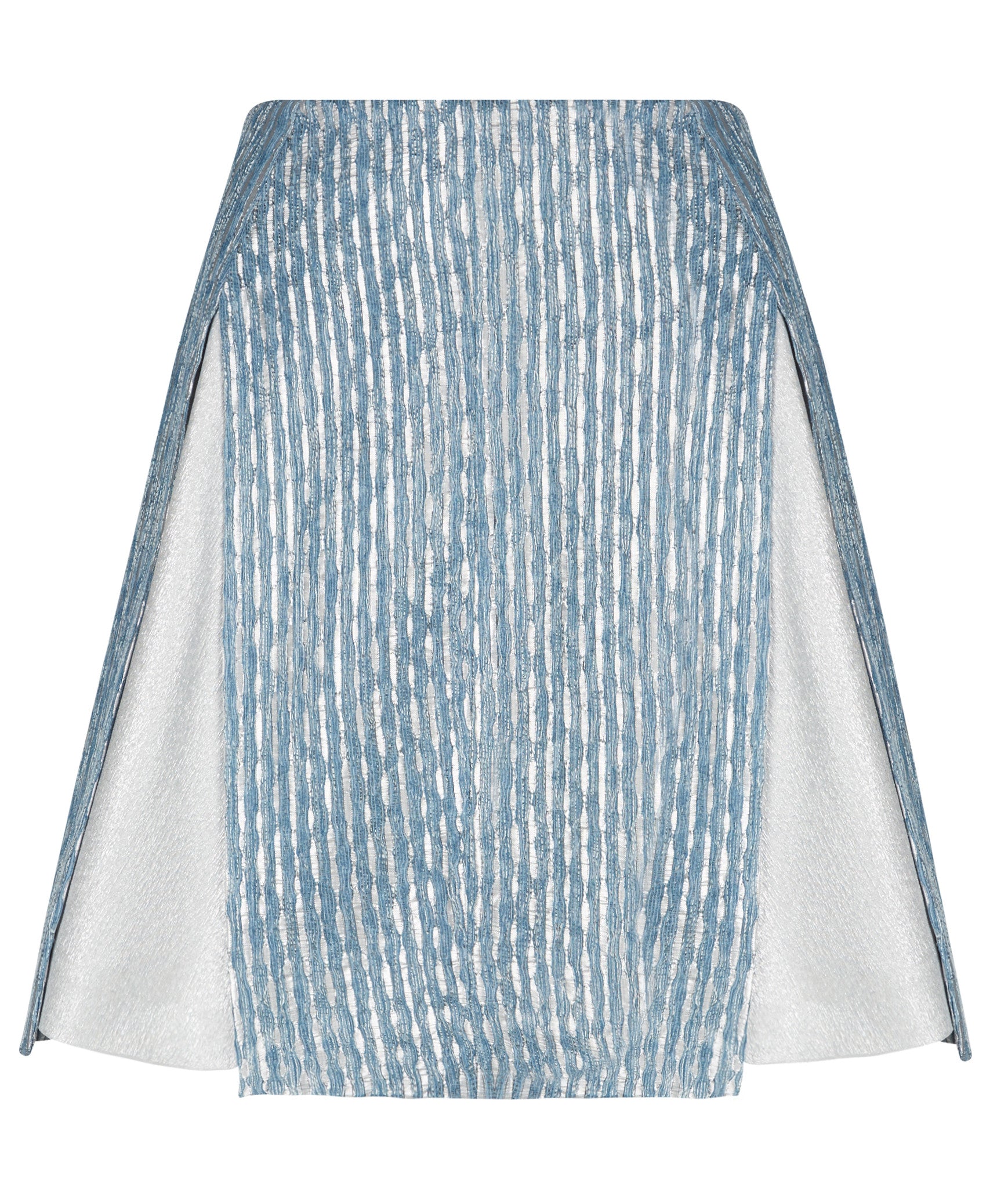 170115 -Blue Split Godet Skirt – Shop Andrew